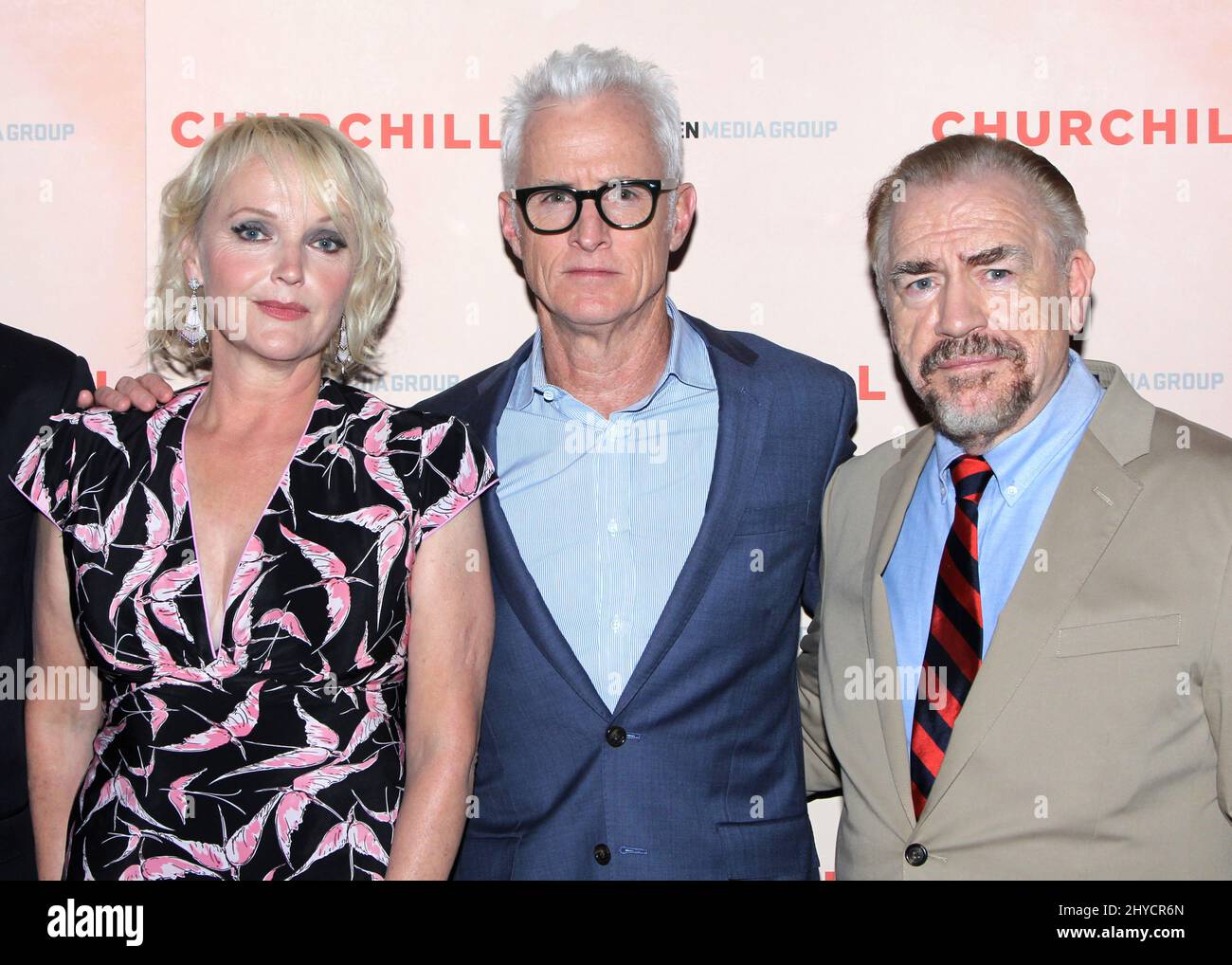 Miranda Richardson, John Slattery & Brian Cox attending "Churchill" New ...