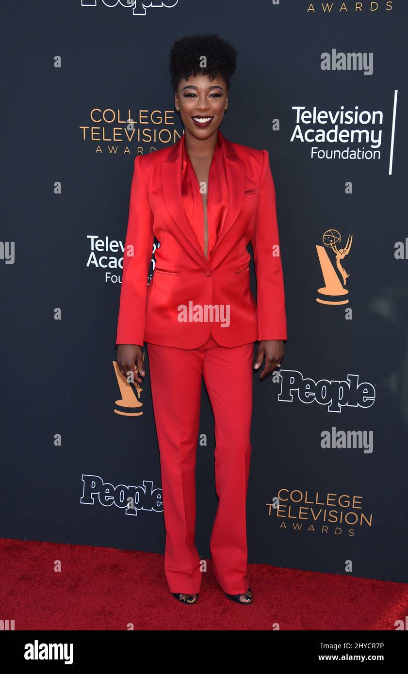 Samira Wiley attends the 38th College Television Awards, by The ...