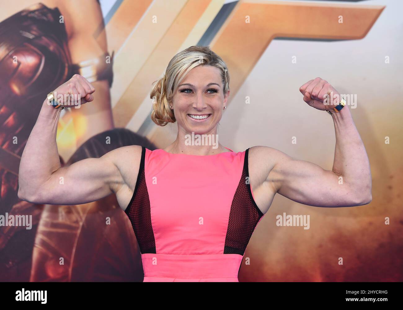 Jessie Graff attending the premiere of Wonder Woman, held at the ...