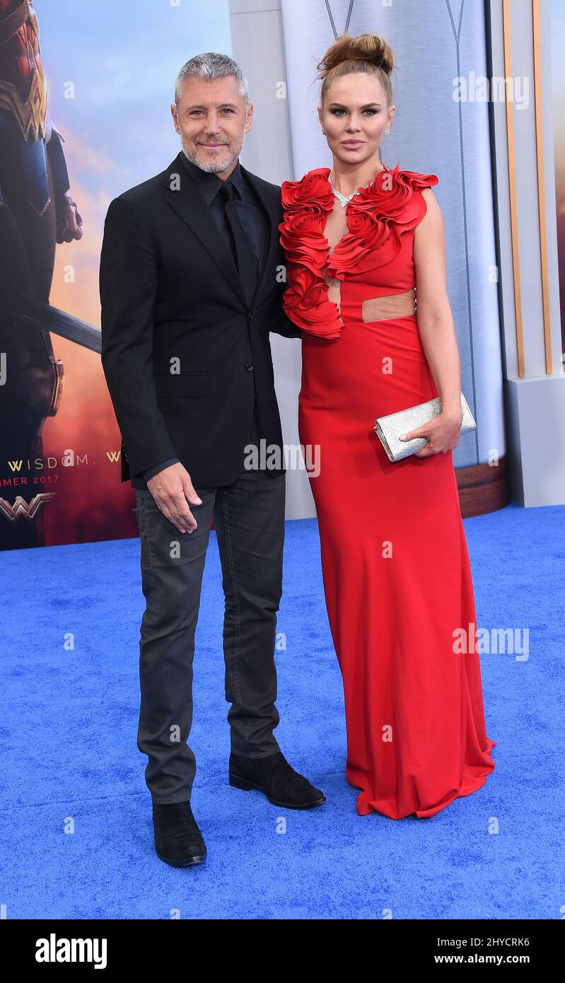 Max Ryan and Alyssandra Snows attending the premiere of Wonder Woman ...