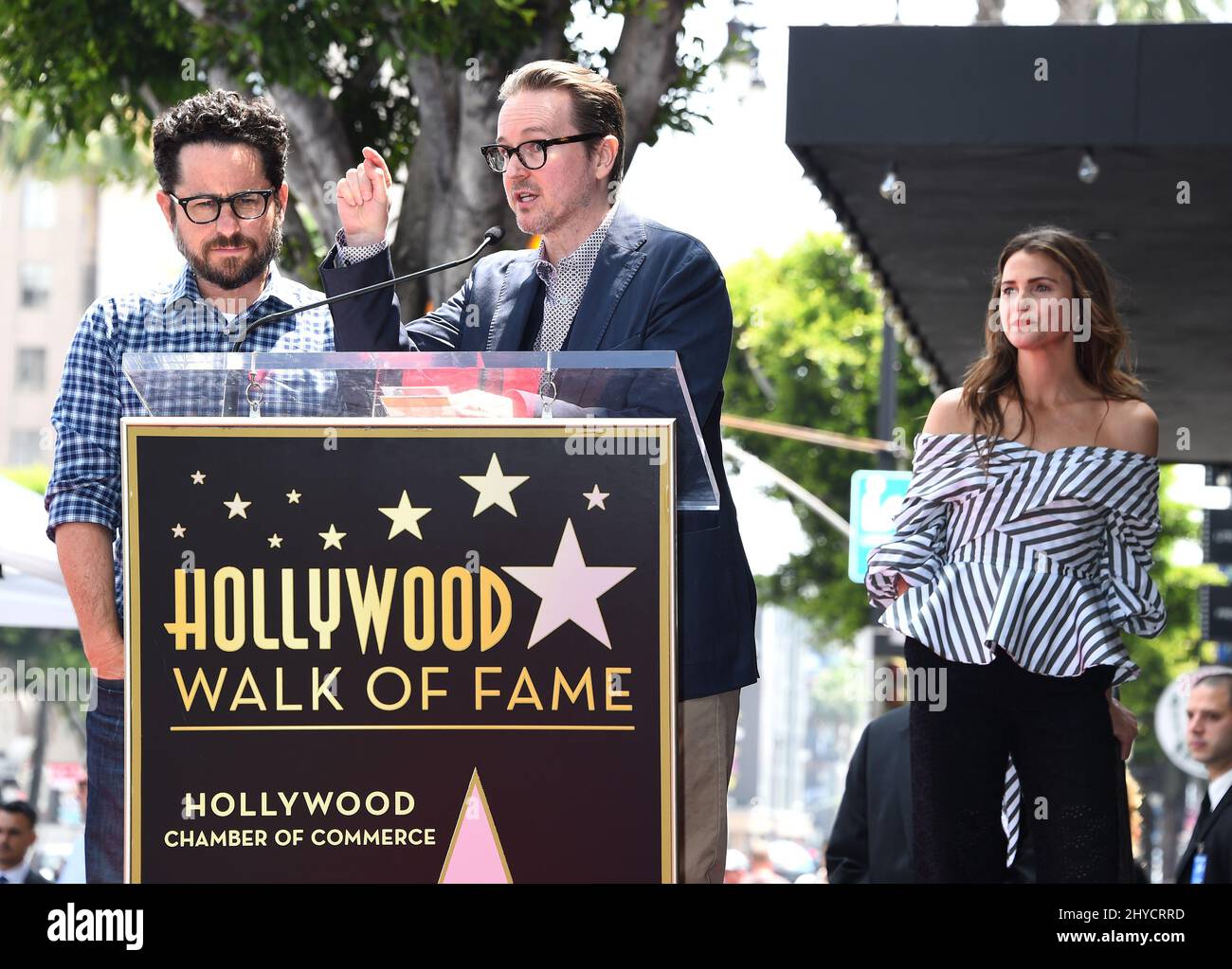 J.J. Abrams, Matt Reeves and Keri Russell attending the Keri Russell ...