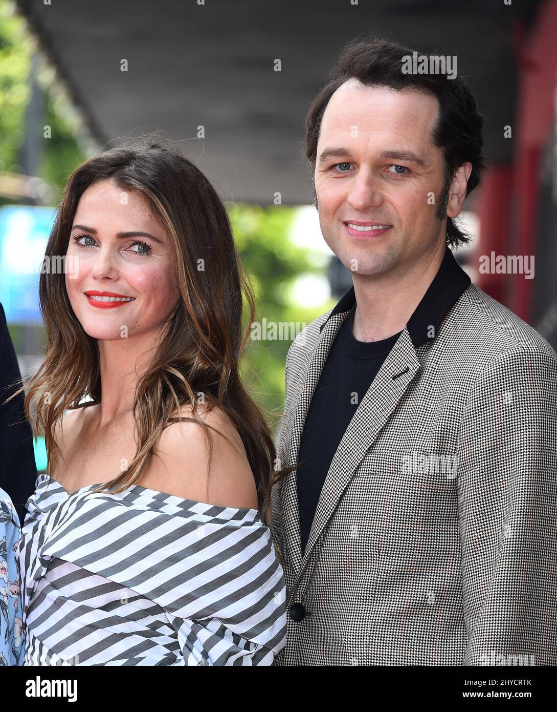 Matthew Rhys and Keri Russell attending the Keri Russell Hollywood Walk ...