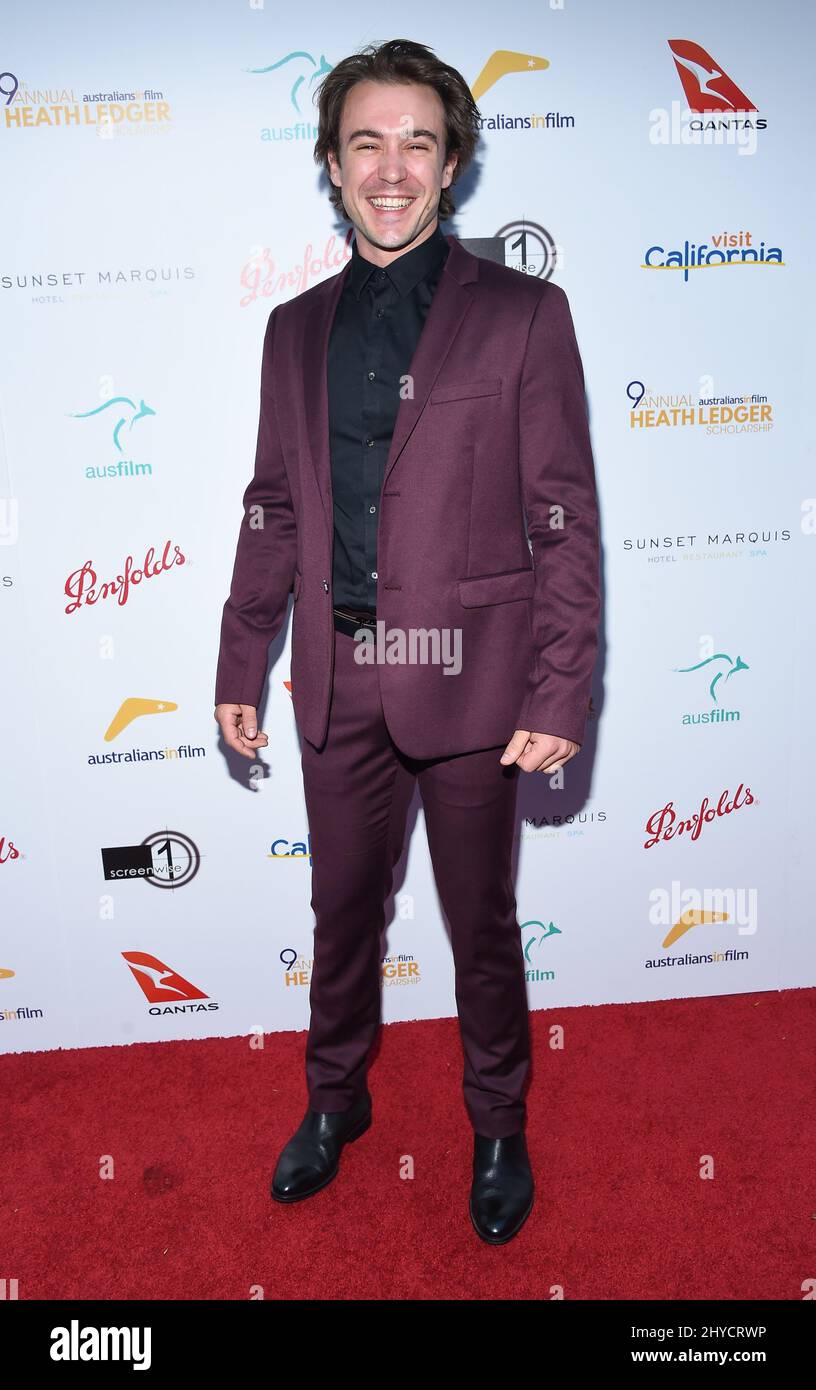 Ben O'Toole arriving at Australians in Film Hosts the 9th Annual Heath ...