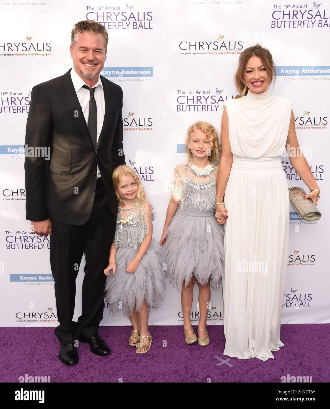 Rebecca Gayheart, Eric Dane, Billie Dane and Georgia Dane attending the ...