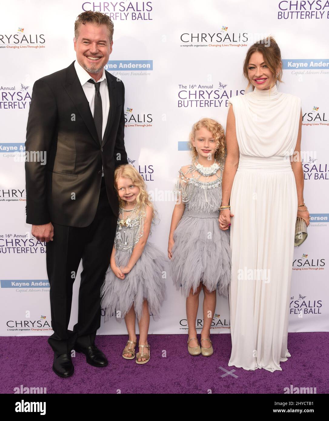 Rebecca Gayheart, Eric Dane, Billie Dane and Georgia Dane attending the ...