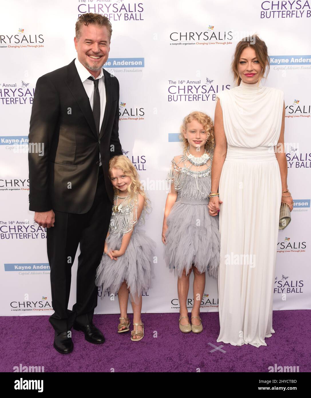 Rebecca Gayheart, Eric Dane, Billie Dane and Georgia Dane attending the ...