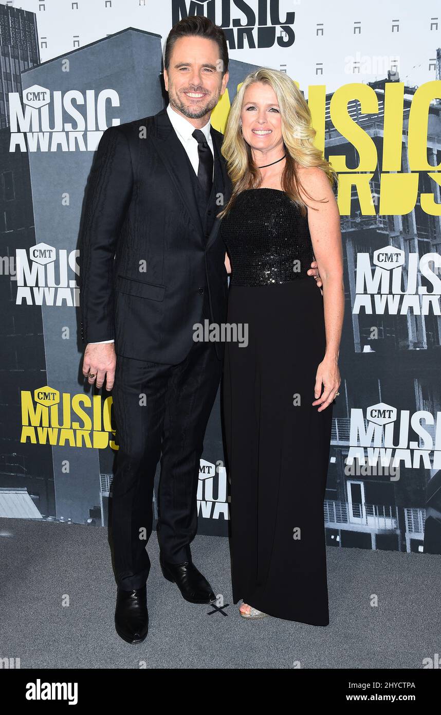 Charles Esten and Patty Hanson attending the CMT Music Awards 2017 held ...