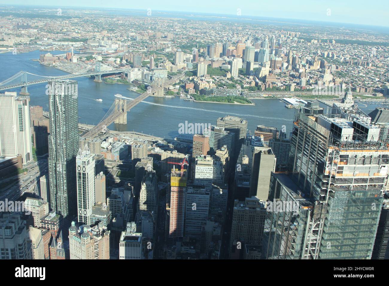 NYC Skyline from atop One World Trade Center Stock Photo - Alamy