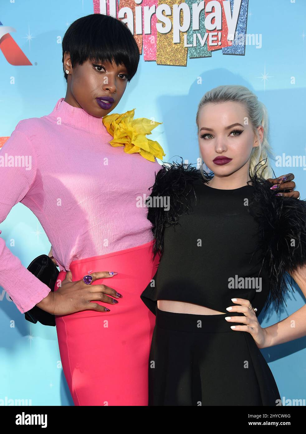 Jennifer Hudson and Dove Cameron arriving to the "Hairspray" Live FYC ...