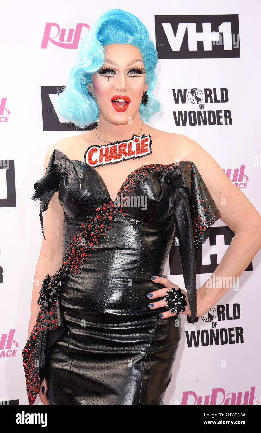 Charlie Hides attending RuPaul's Drag Race Season Nine Finale Taping ...