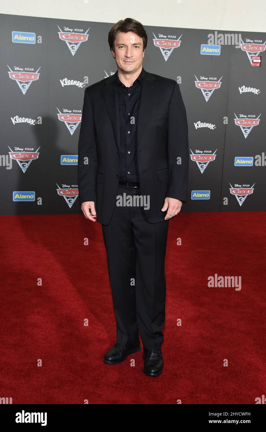 Nathan Fillion arriving to the "Cars 3" World Premiere held at the ...