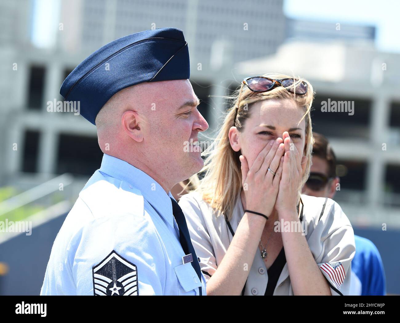 Rian Lawrence and Nicole Schulz during the 27th Annual City of Hope Celebrity Softball Game held ...
