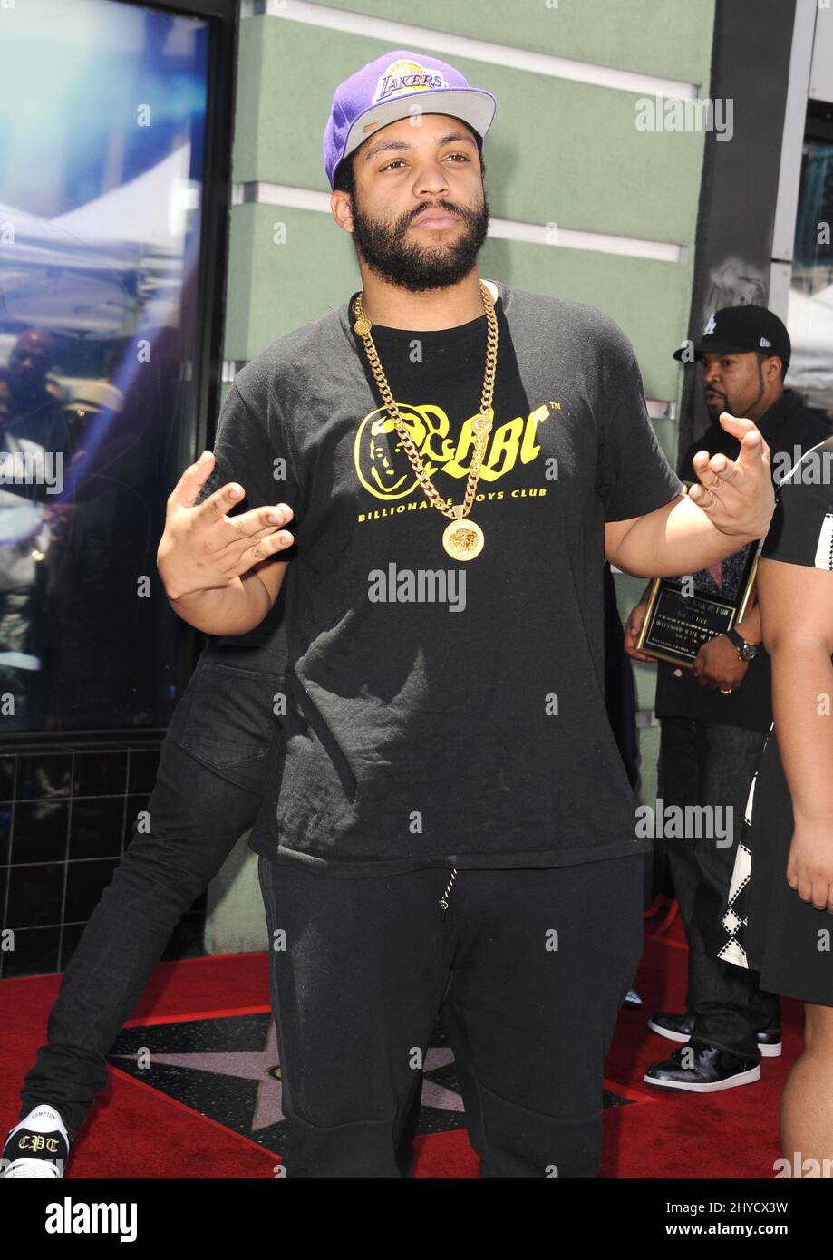 O'Shea Jackson Jr. during the Ice Cube Hollywood Walk of Fame Star ...