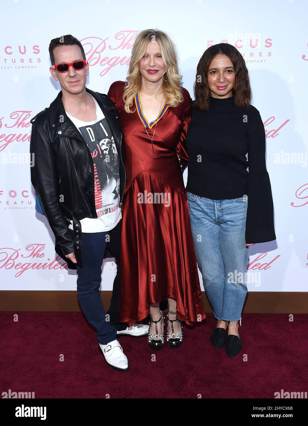 Jeremy Scott, Courtney Love and Maya Rudolph arriving for 'The Beguiled ...
