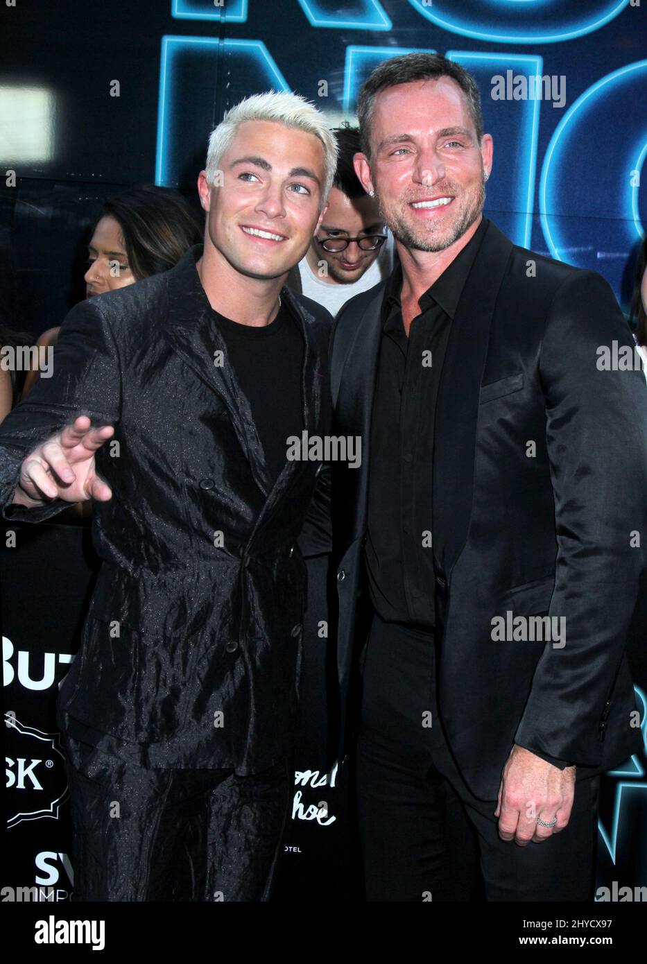 Colton Haynes & fiance Jeff Leatham arriving for the "Rough Night ...