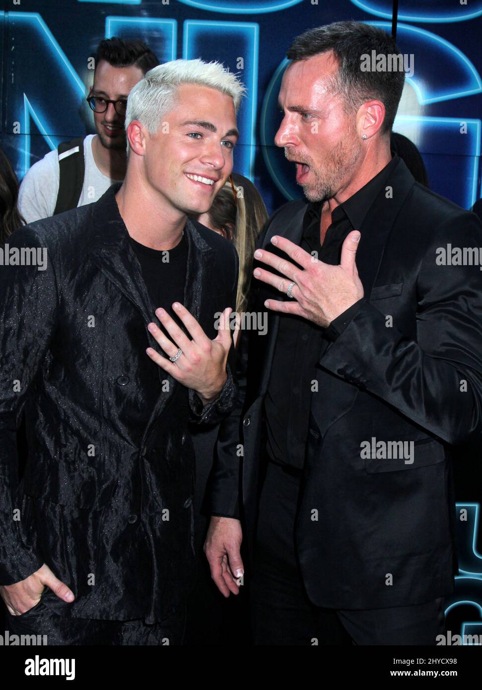 Colton Haynes & fiance Jeff Leatham arriving for the "Rough Night ...