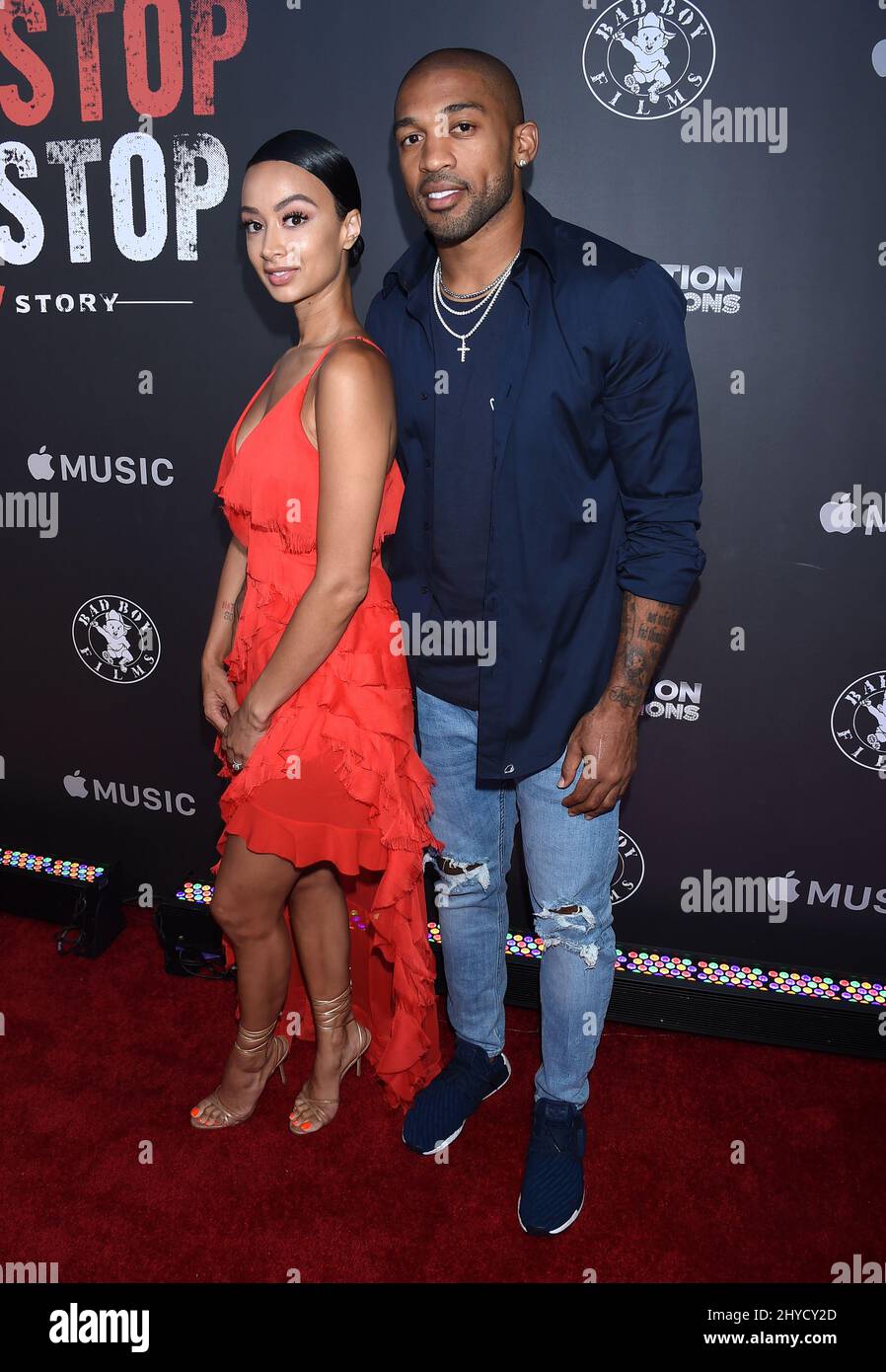 Draya Michele and Orlando Scandrick attending the "Can't Stop, Won't ...