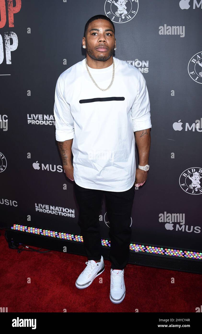 Nelly attending the "Can't Stop, Won't Stop: A Bad Boy Story" premiere ...