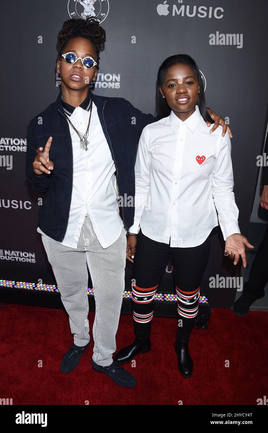 Gizzle and Bre-z attending the "Can't Stop, Won't Stop: A Bad Boy Story ...