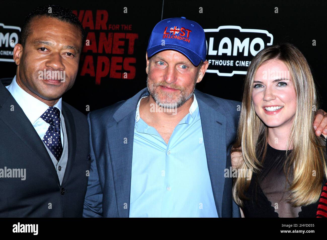 Dean Redman, Woody Harrelson & Sara Canning arriving for the 'War For ...