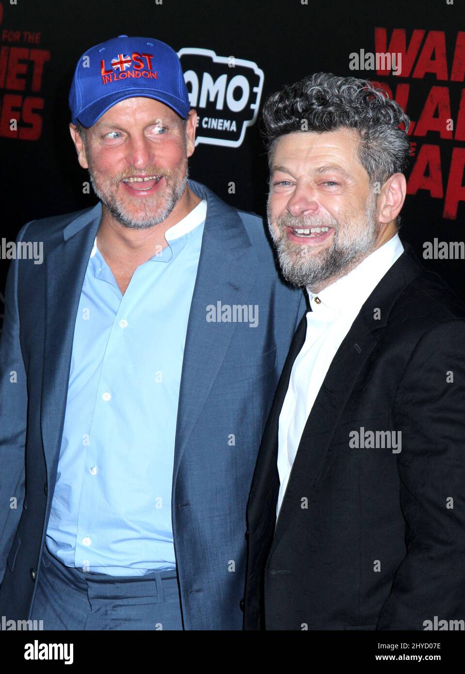Woody Harrelson & Andy Serkis arriving for the 'War For The Planet Of ...