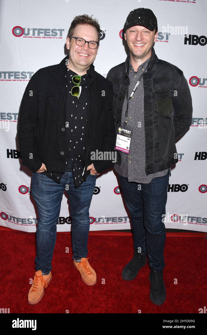 Tom Gustafson and Cory Krueckeberg arriving for the Hello Again ...