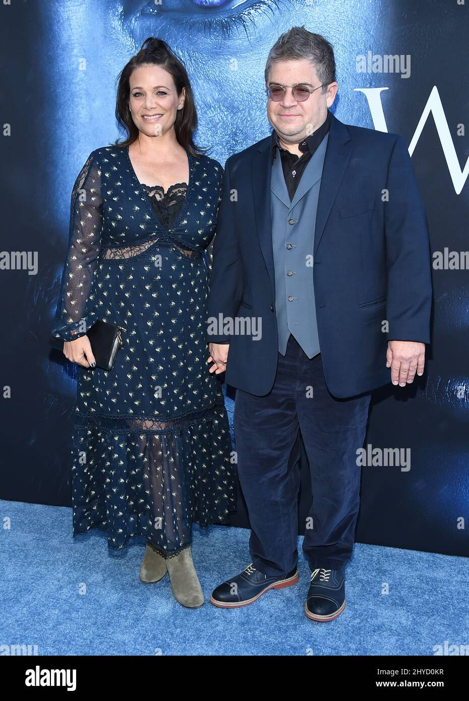 Meredith Salenger and Patton Oswalt attending the season seven premiere ...