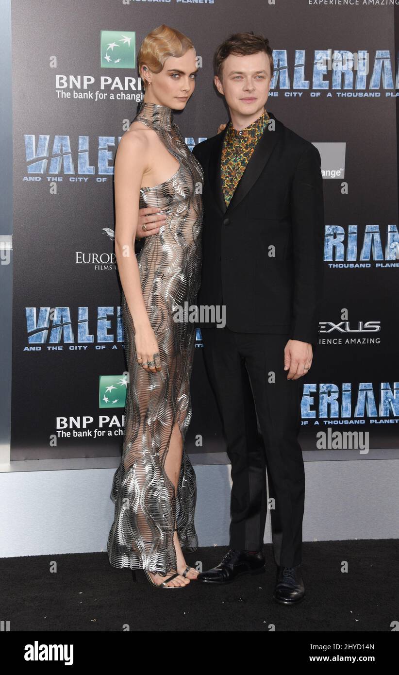 July 17, 2017 Hollywood, CA Cara Delevingne and Dane DeHaan 'Valerian ...