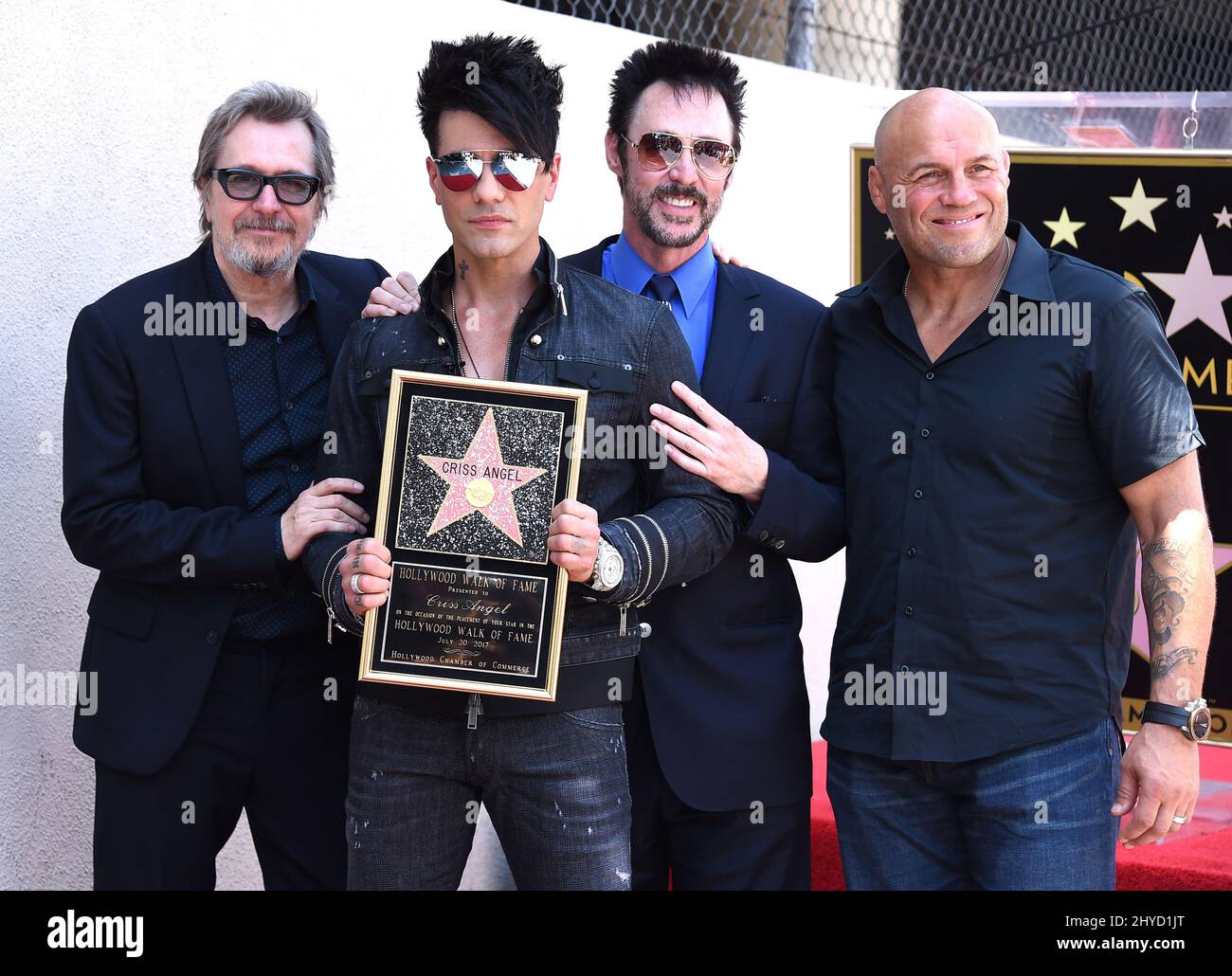 Gary Oldman, Criss Angel, Lance Burton and Randy Couture attending ...