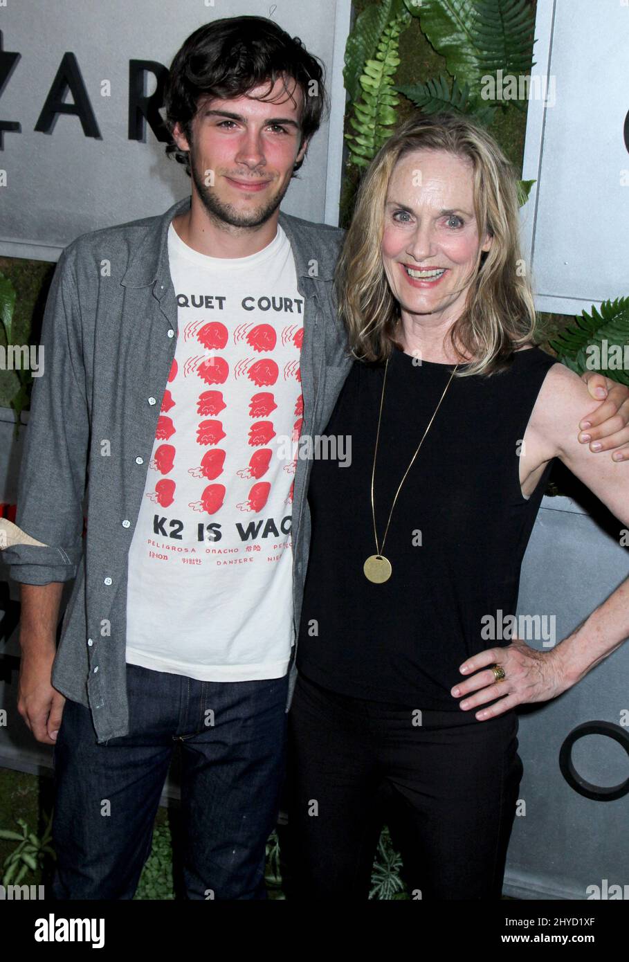 Zane Pais & Lisa Emery attending the New York premiere of Ozark Stock ...