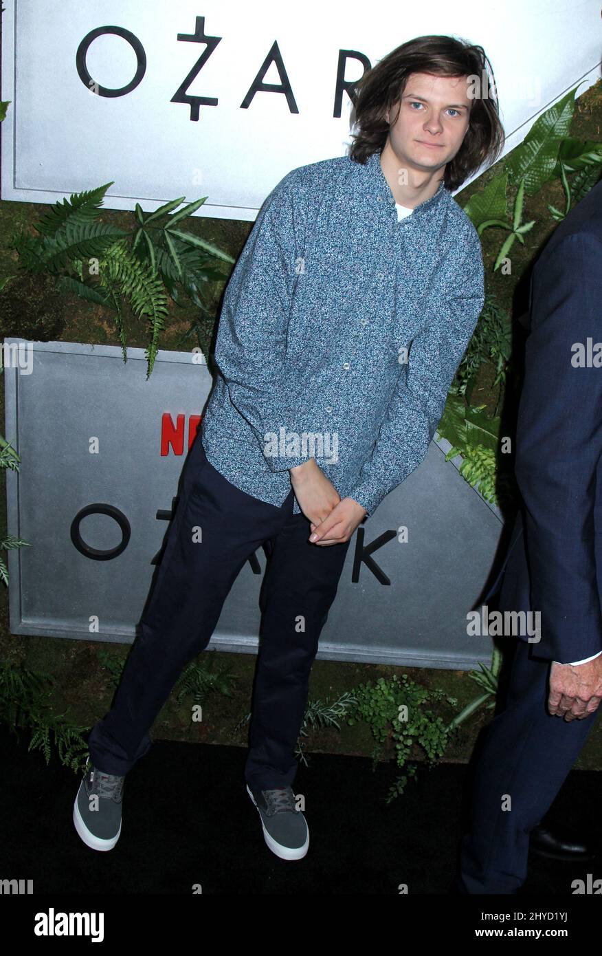 Charlie Tahan attending the New York premiere of Ozark Stock Photo - Alamy