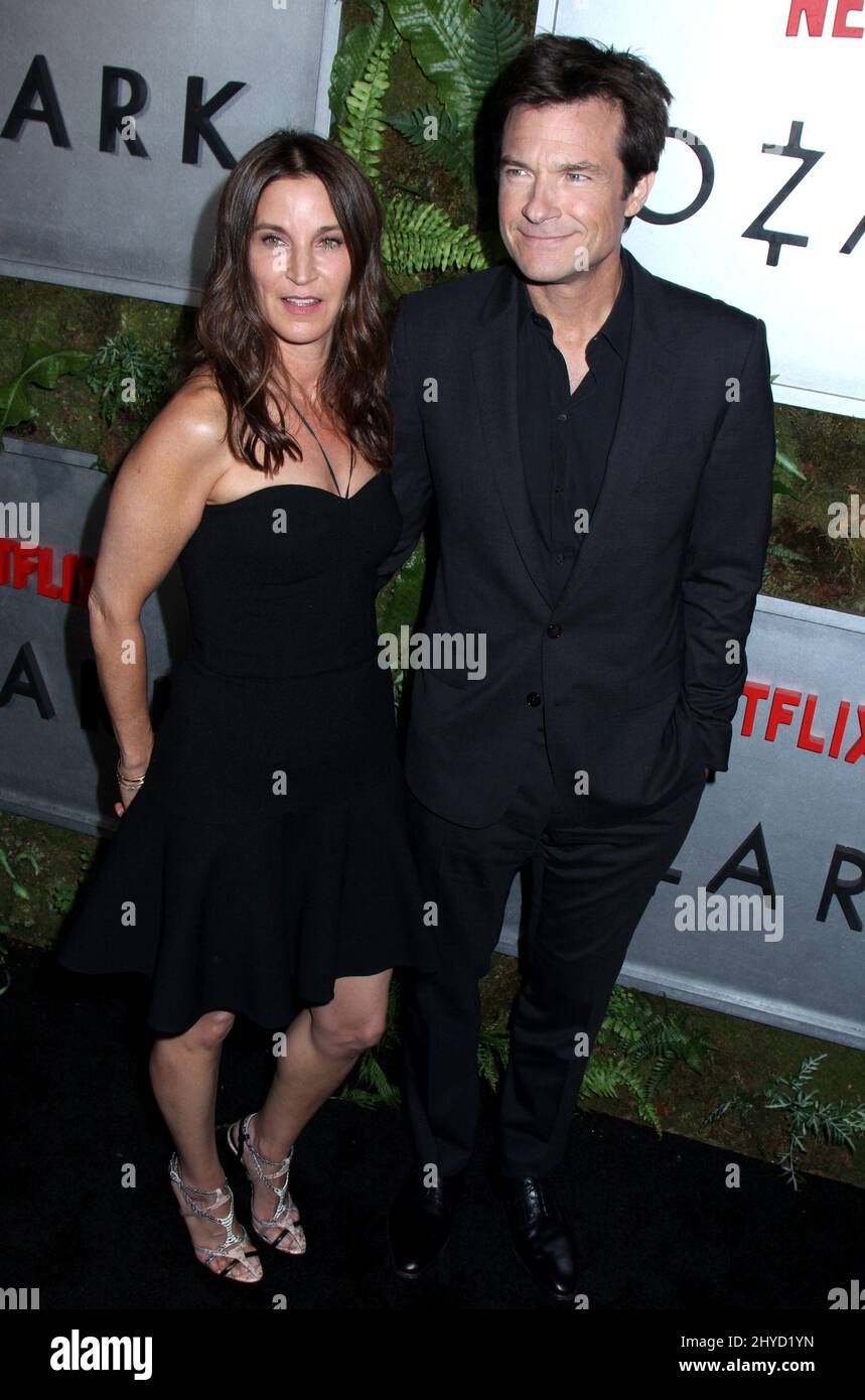 Jason Bateman & wife Amanda Anka attending the New York premiere of ...