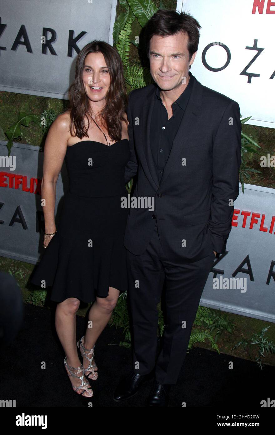 Jason Bateman & wife Amanda Anka attending the New York premiere of ...