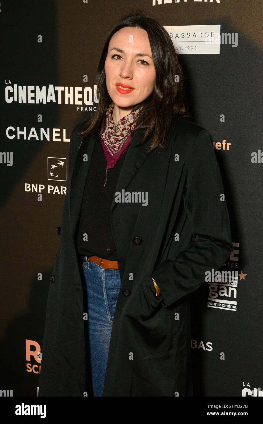 Deborah Grall attends the Romy Schneider Exhibition at La Cinematheque ...