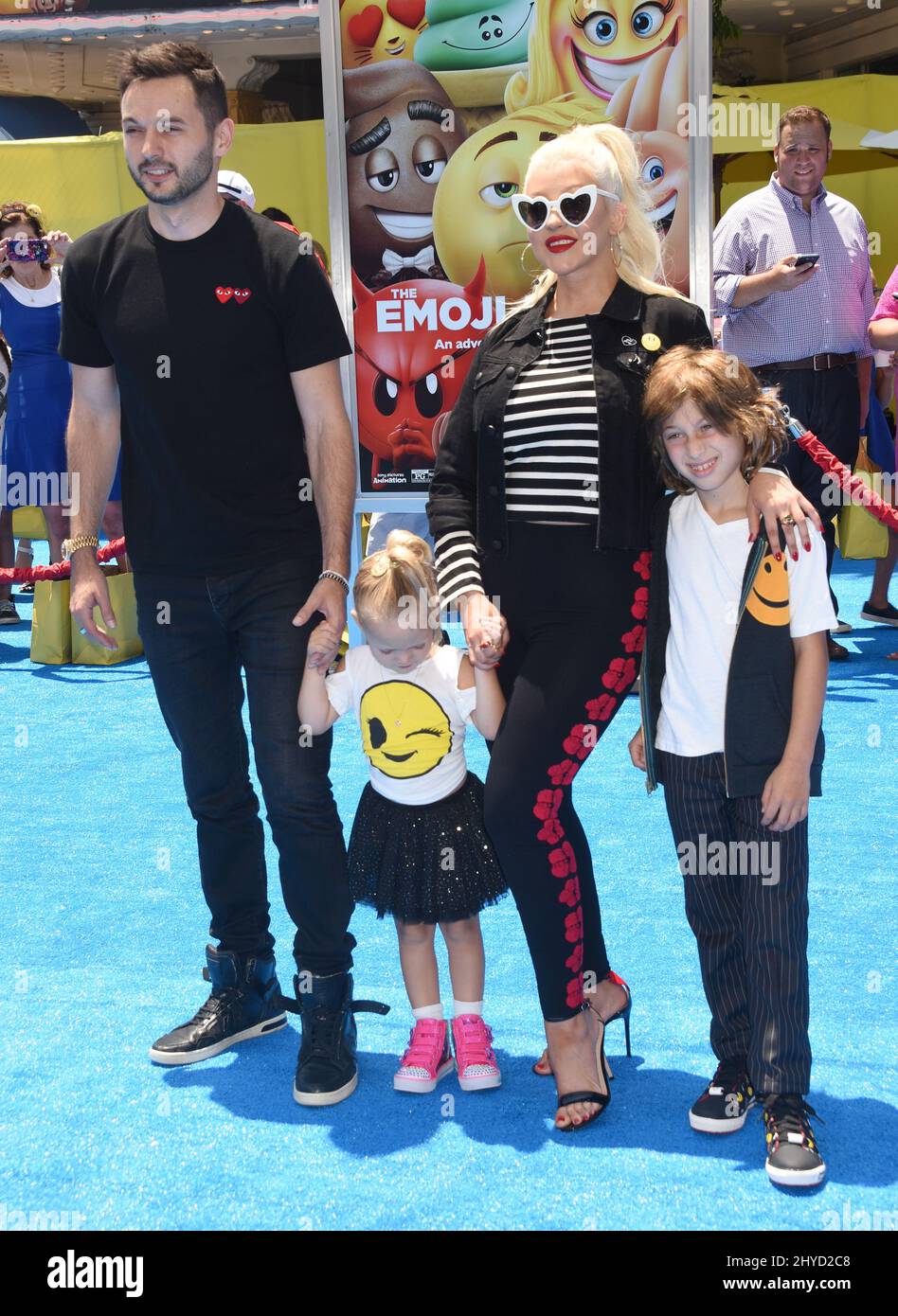 Matthew Rutler, Summer Rain Rutler, Christina Aguilera and Max Liron ...