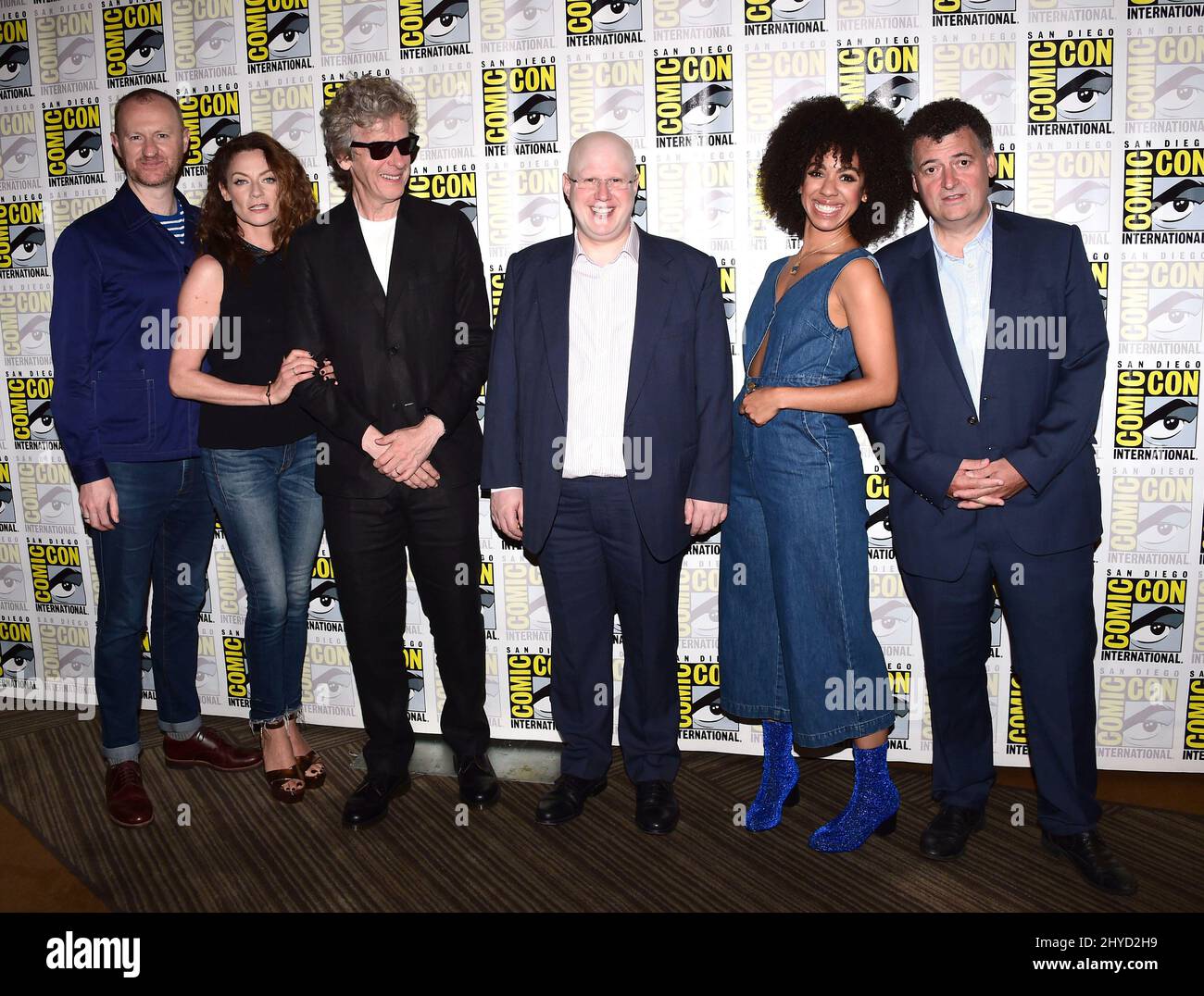 Mark Gatiss, Michelle Gomez, Peter Capaldi, Matt Lucas, and Pear ...