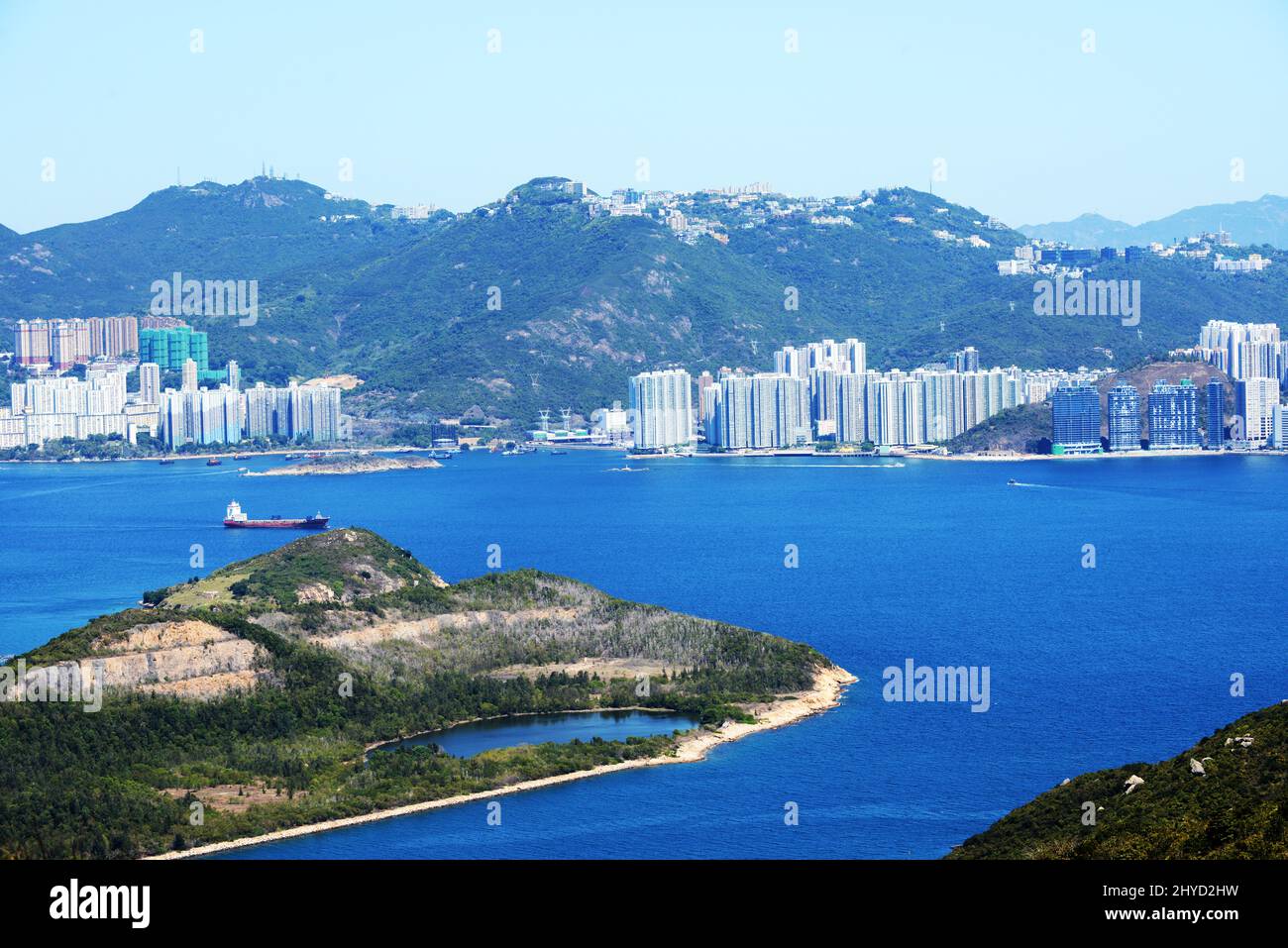 A view of Pichic Bay ( Sok Kwu Wan ), East Lamma Channel and Hong Kong ...
