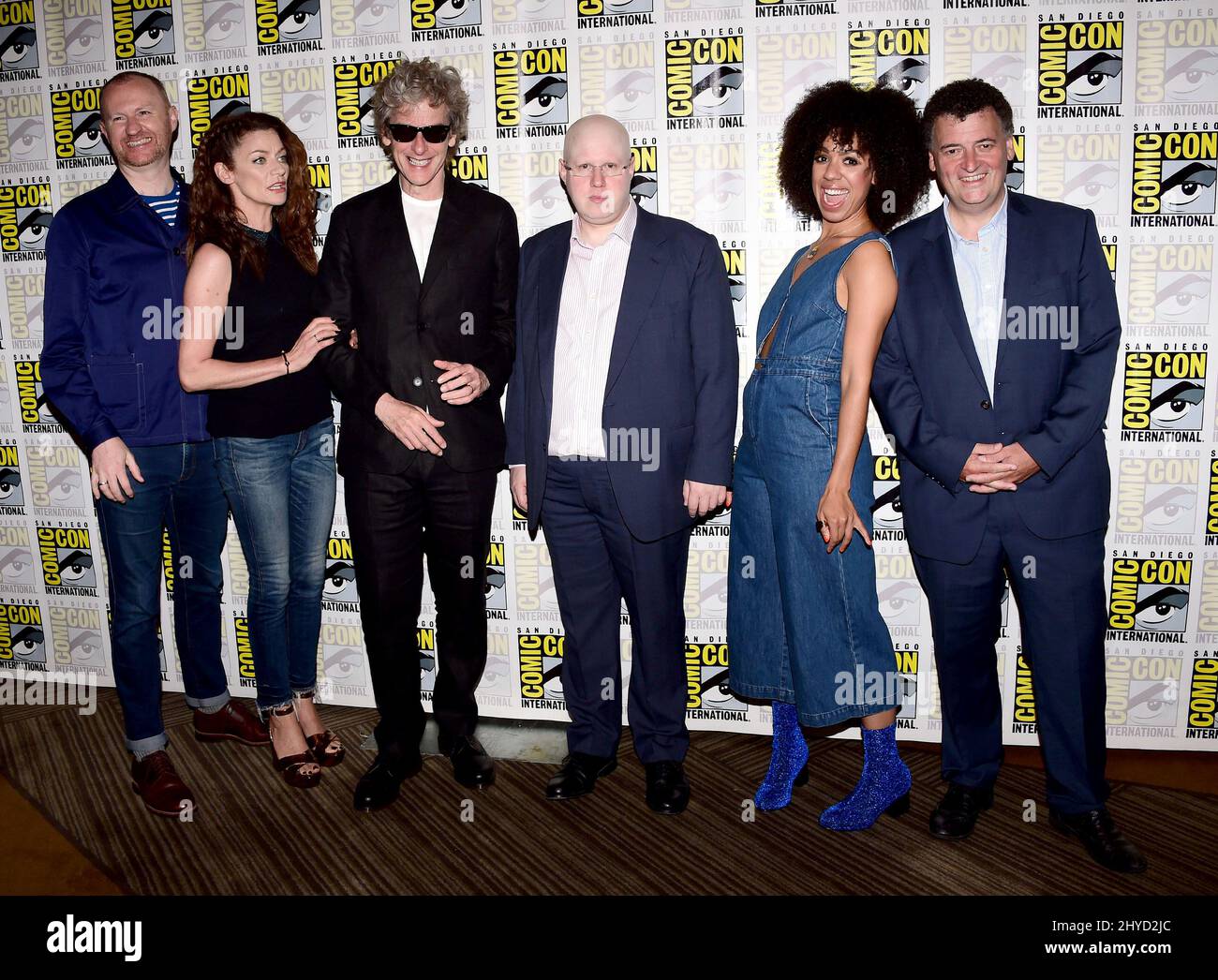 Mark Gatiss, Michelle Gomez, Peter Capaldi, Matt Lucas, and Pear ...
