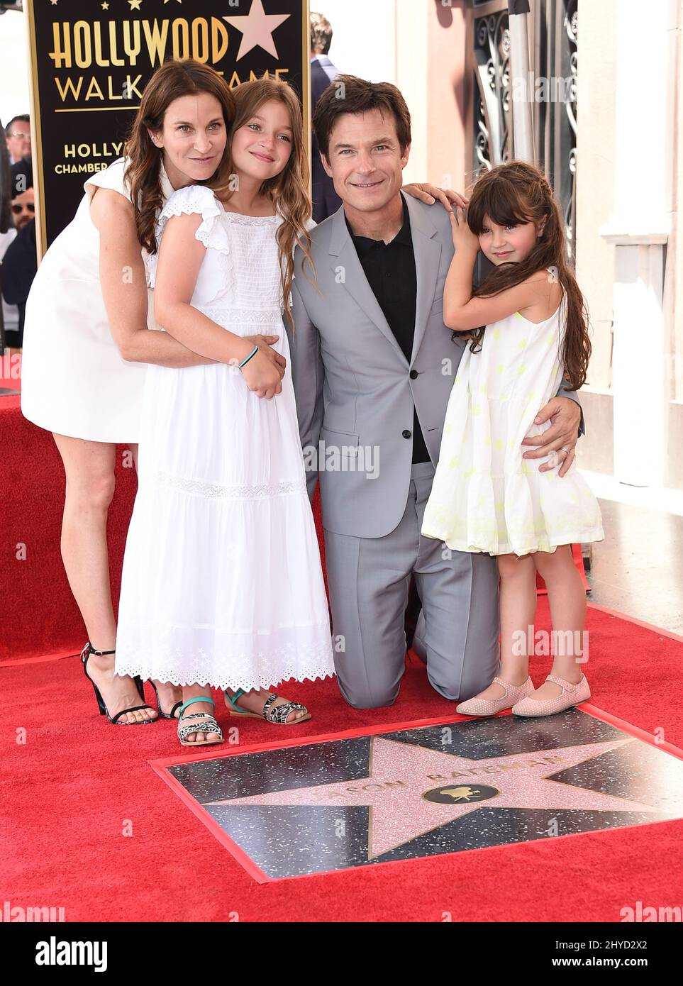 Jason Bateman, Amanda Anka, Francesca Bateman and Maple Bateman ...