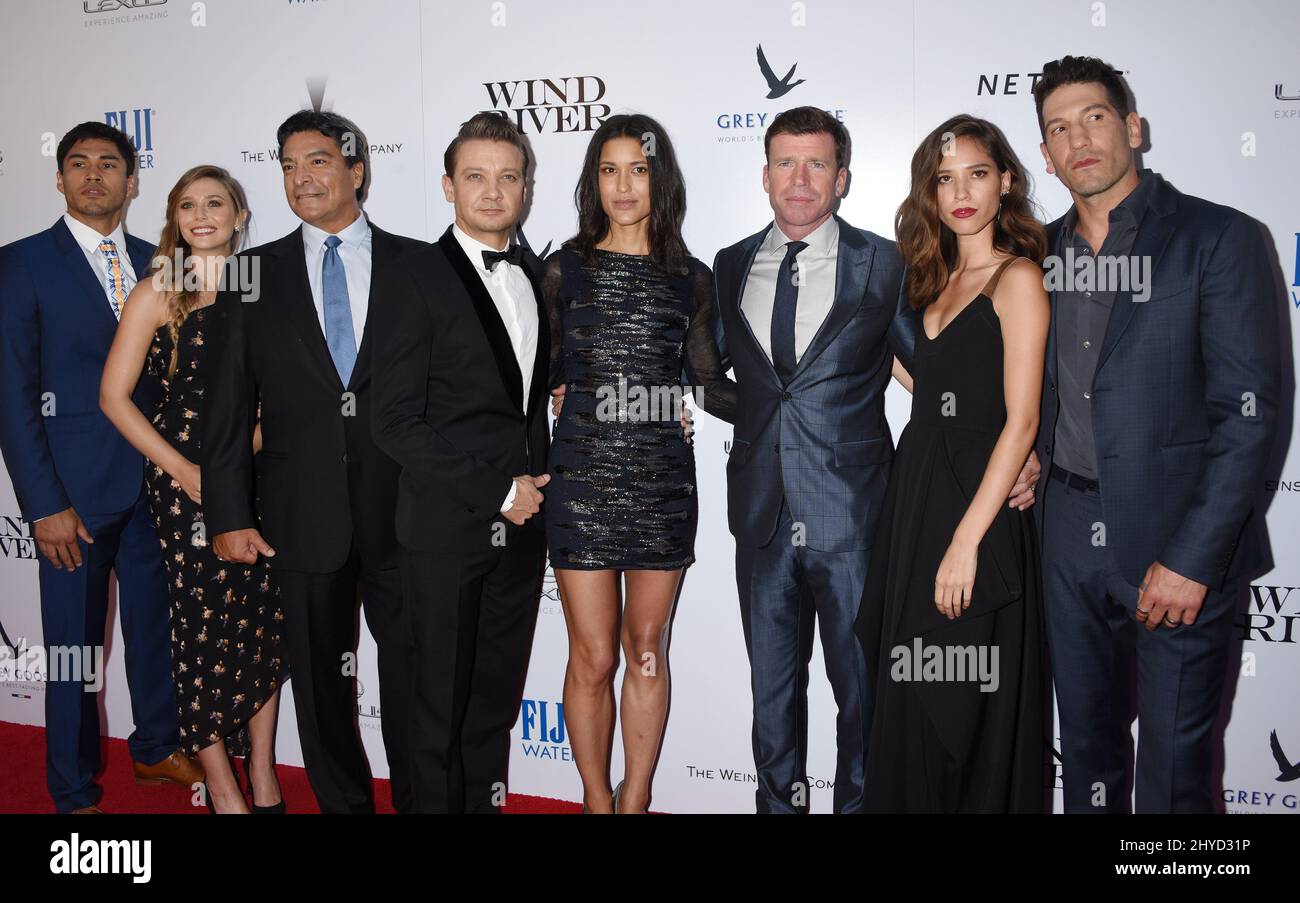 Martin Sensmeier, Elizabeth Olsen, Gil Birmingham, Jeremy Renner, Julia ...