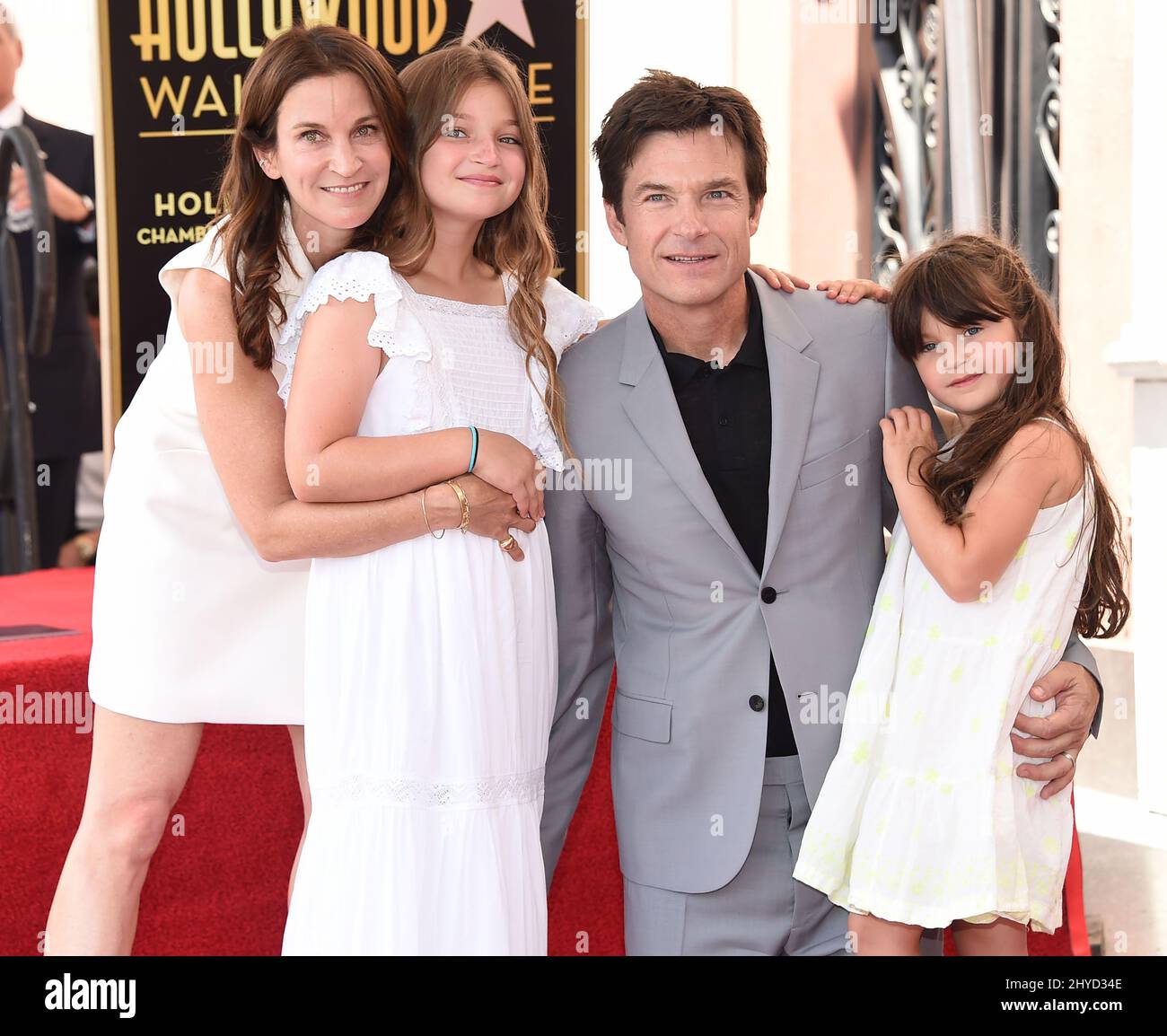 Jason Bateman, Amanda Anka, Francesca Bateman and Maple Bateman attends ...