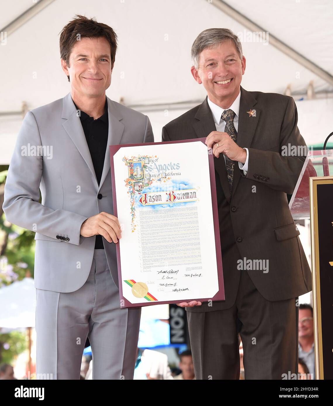 Jason Bateman and LeRon Gubler attends the Jason Bateman Hollywood Walk ...