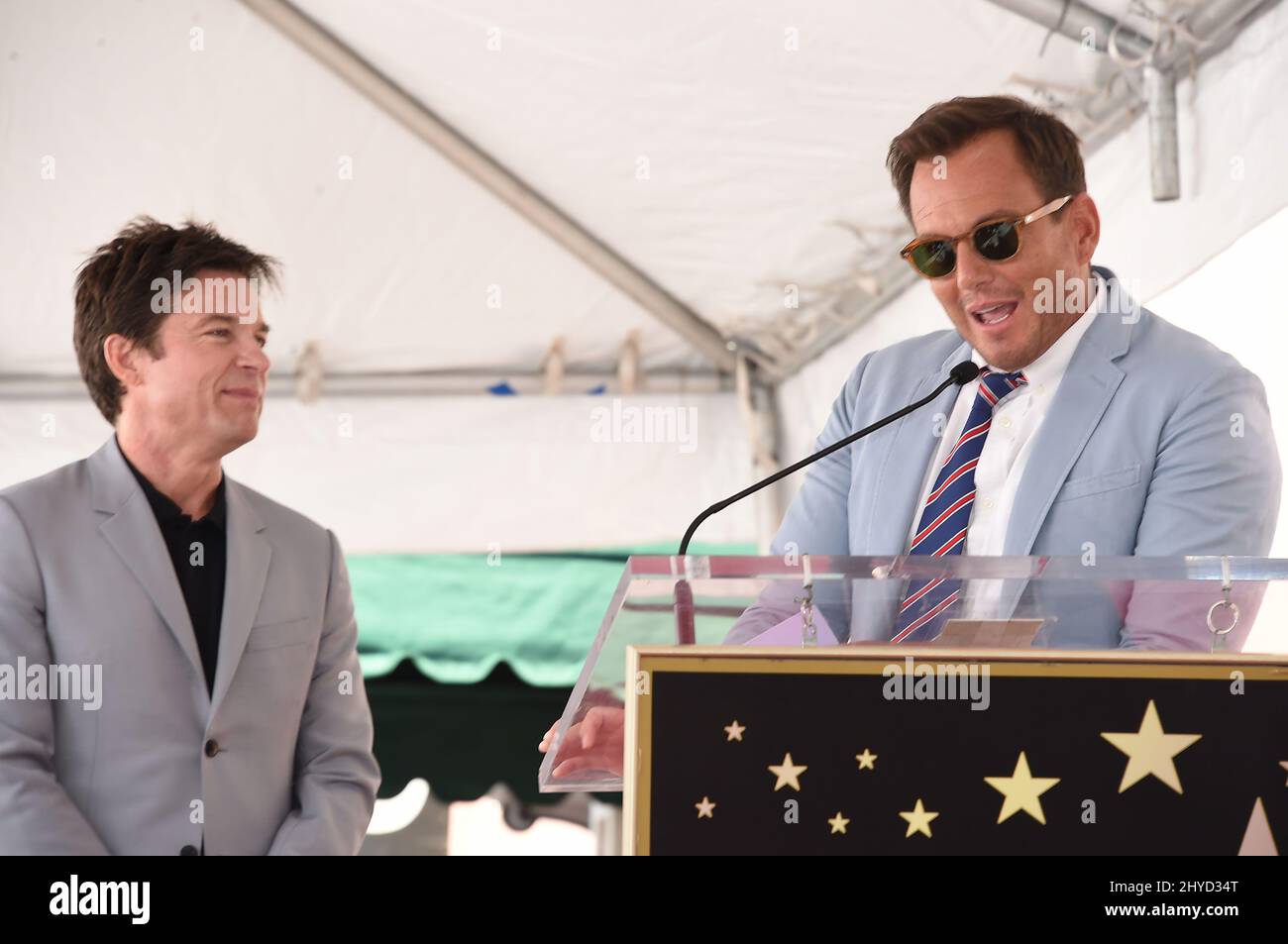 Jason Bateman and Will Arnett attends the Jason Bateman Hollywood Walk ...