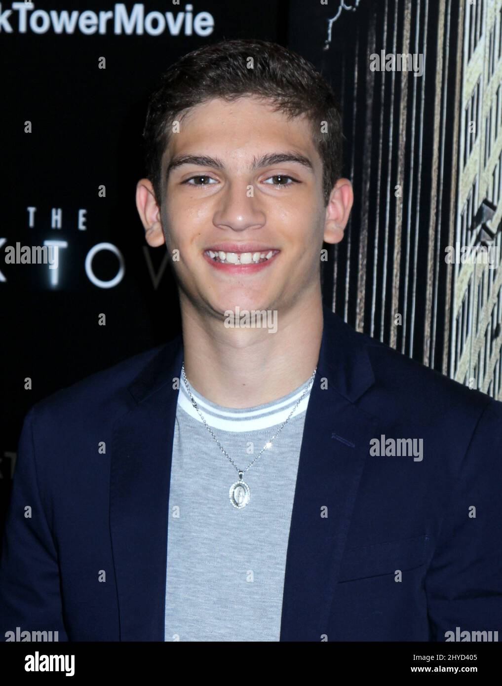 Michael Barbieri attending the New York premiere of The Dark Tower ...