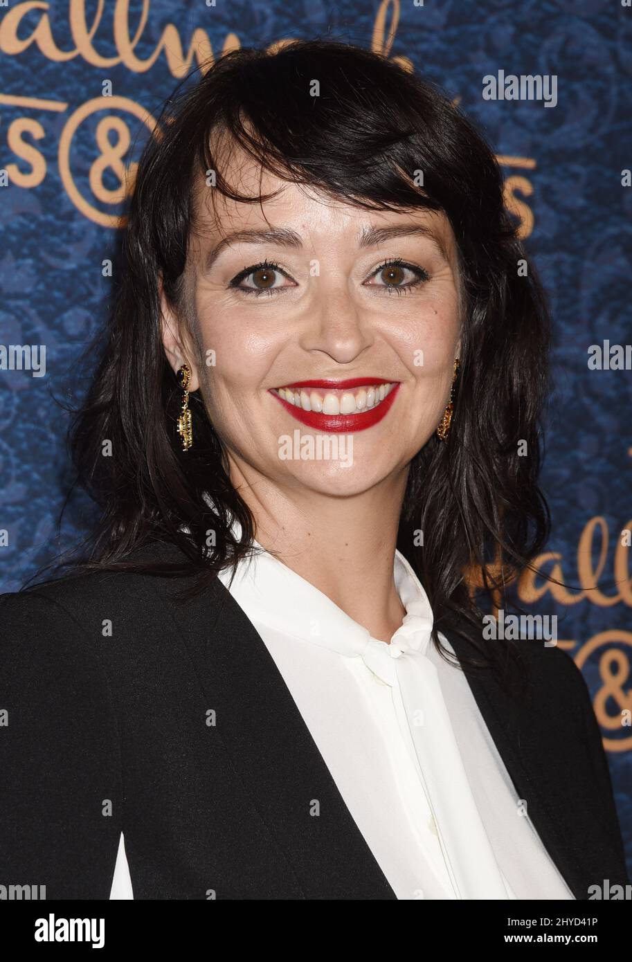 Sarah Strange arriving for the Hallmark Movies and Mysteries 'Garage ...