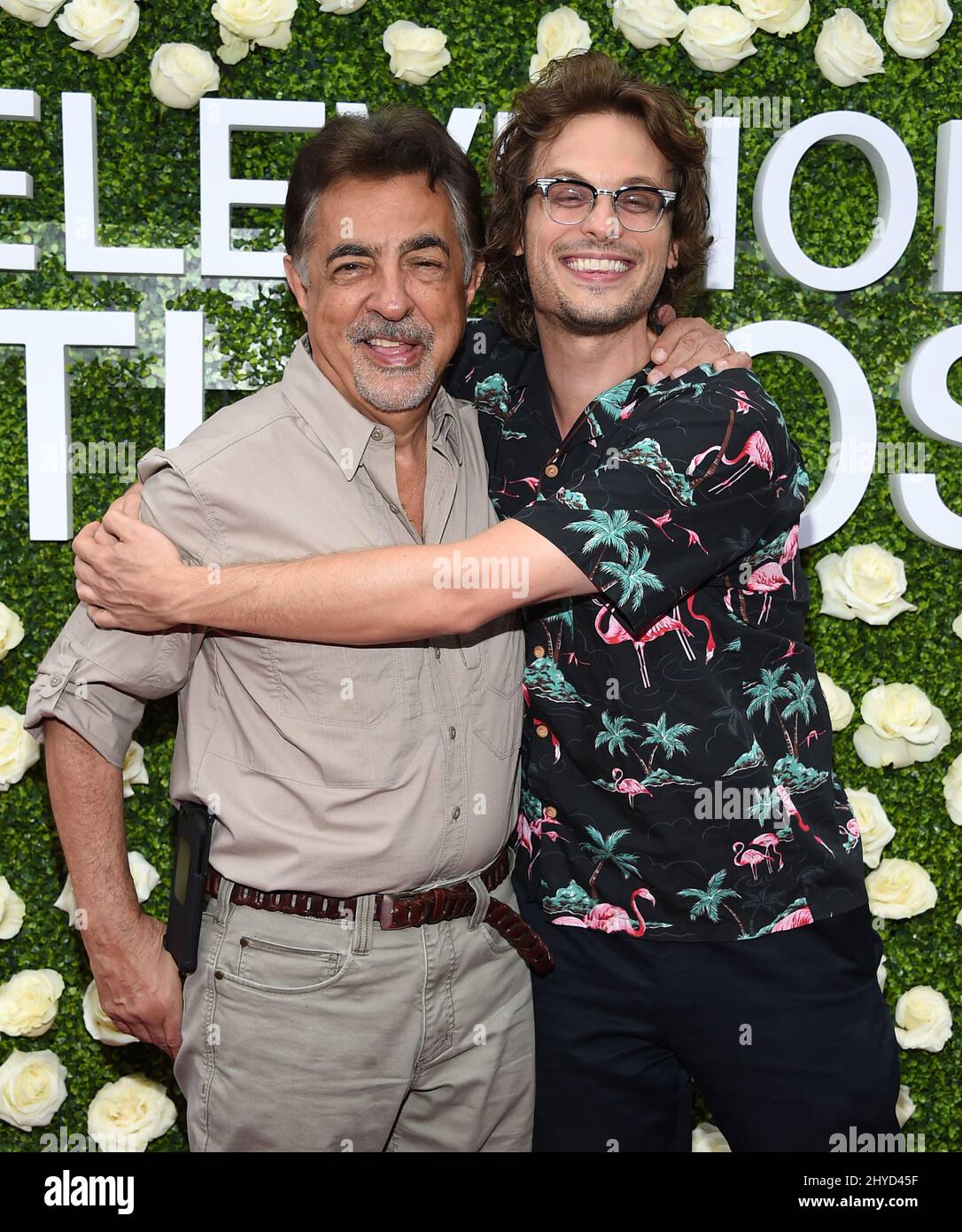 Joe Mantegna and Matthew Gray Gubler arriving for the 2017 CBS ...