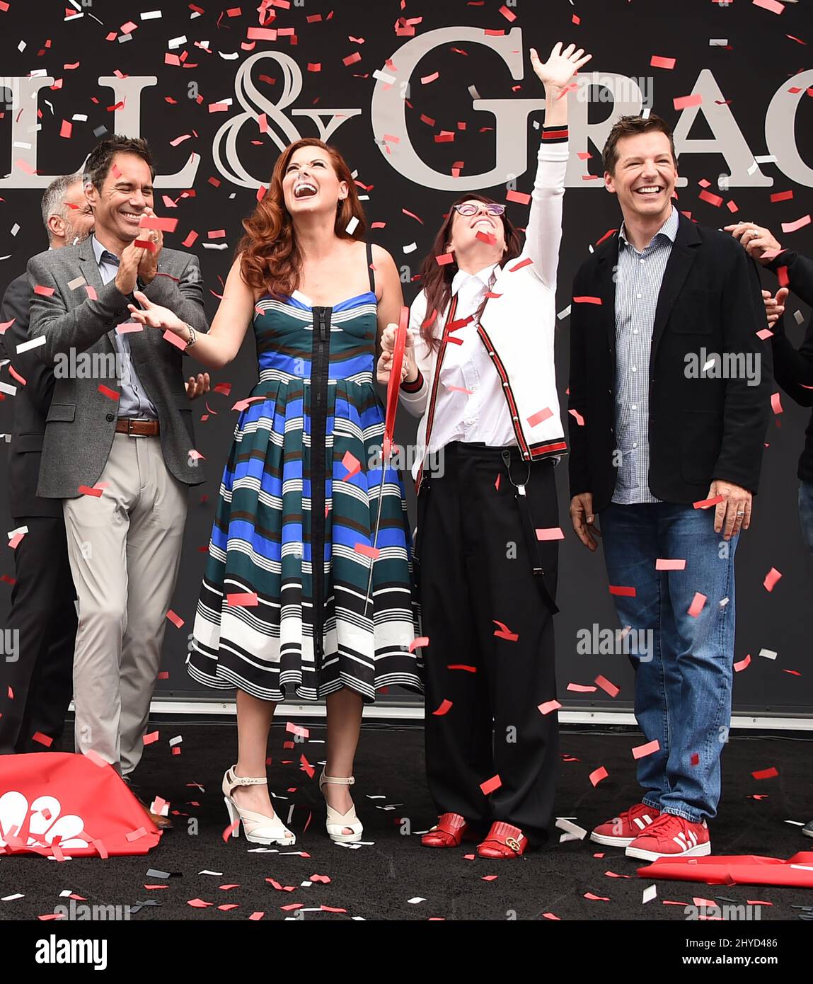 Eric McCormack, Debra Messing, Megan Mullally and Sean Hayes arriving ...