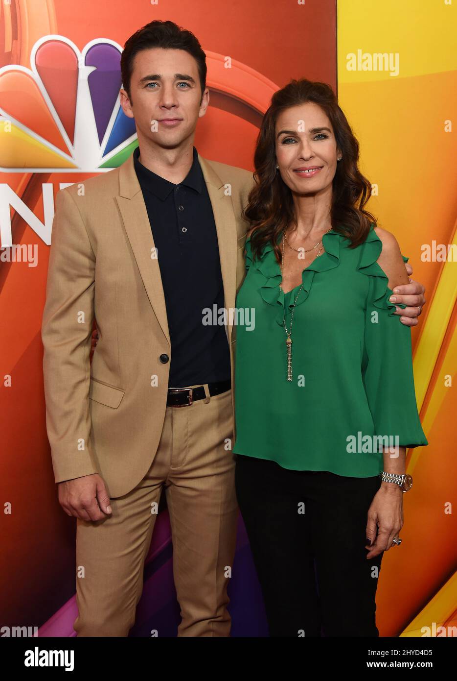 Billy Flynn and Kristian Alfonso arriving to the NBC TCA Summer Press ...