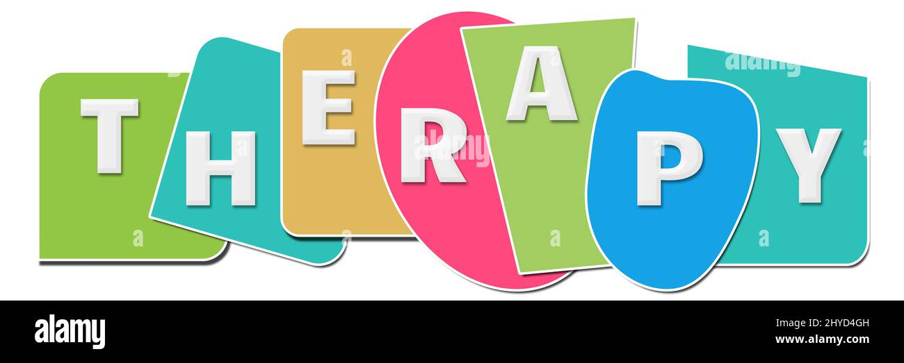 Therapy Colorful Abstract Shapes Horizontal Stock Photo - Alamy