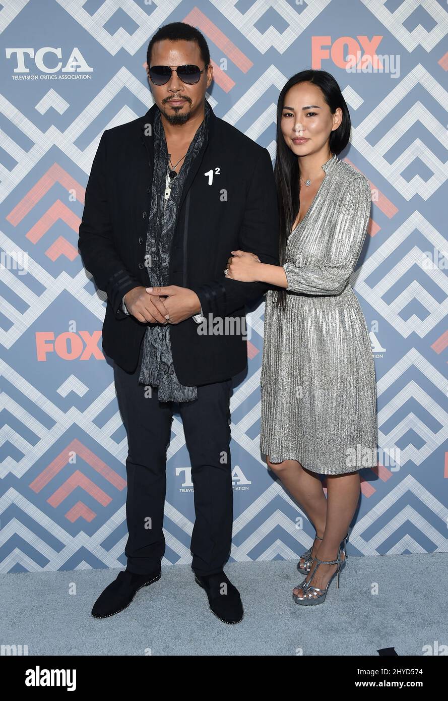 Terrence Howard and Miranda Pak attending the FOX TCA After Party held ...